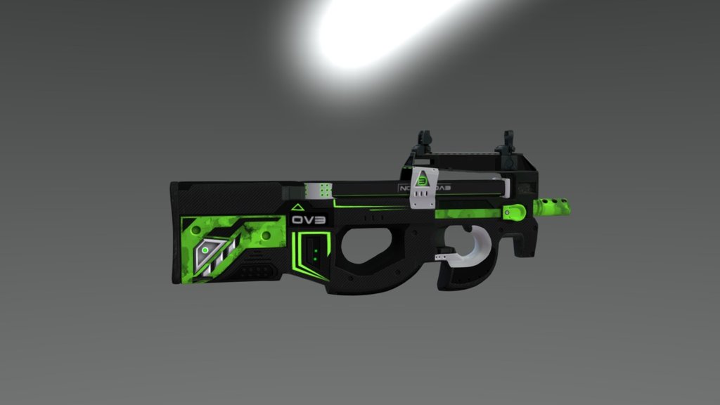 P90 - 3D model by hyperxsensei (@shadow76) [ec86bfc] - Sketchfab