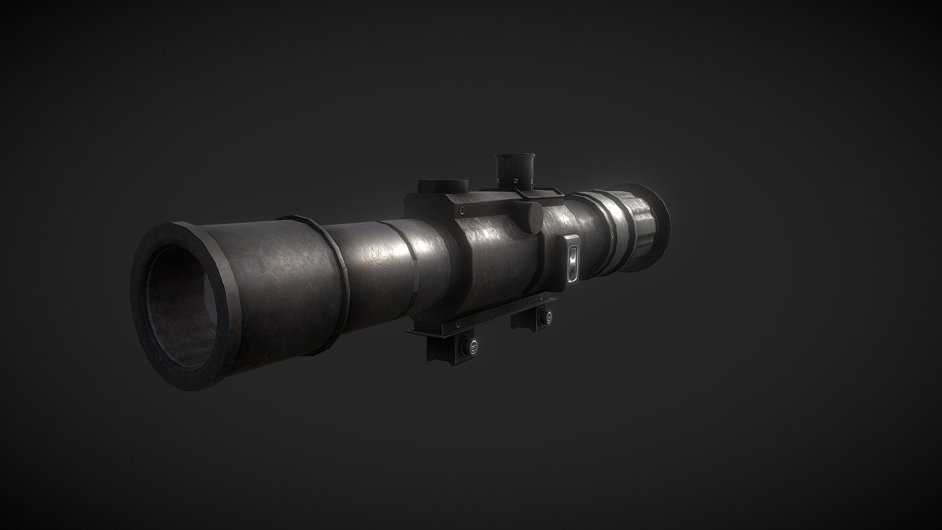 Sniper Scope - 3D model by FWTeastwood [ec889a1] - Sketchfab