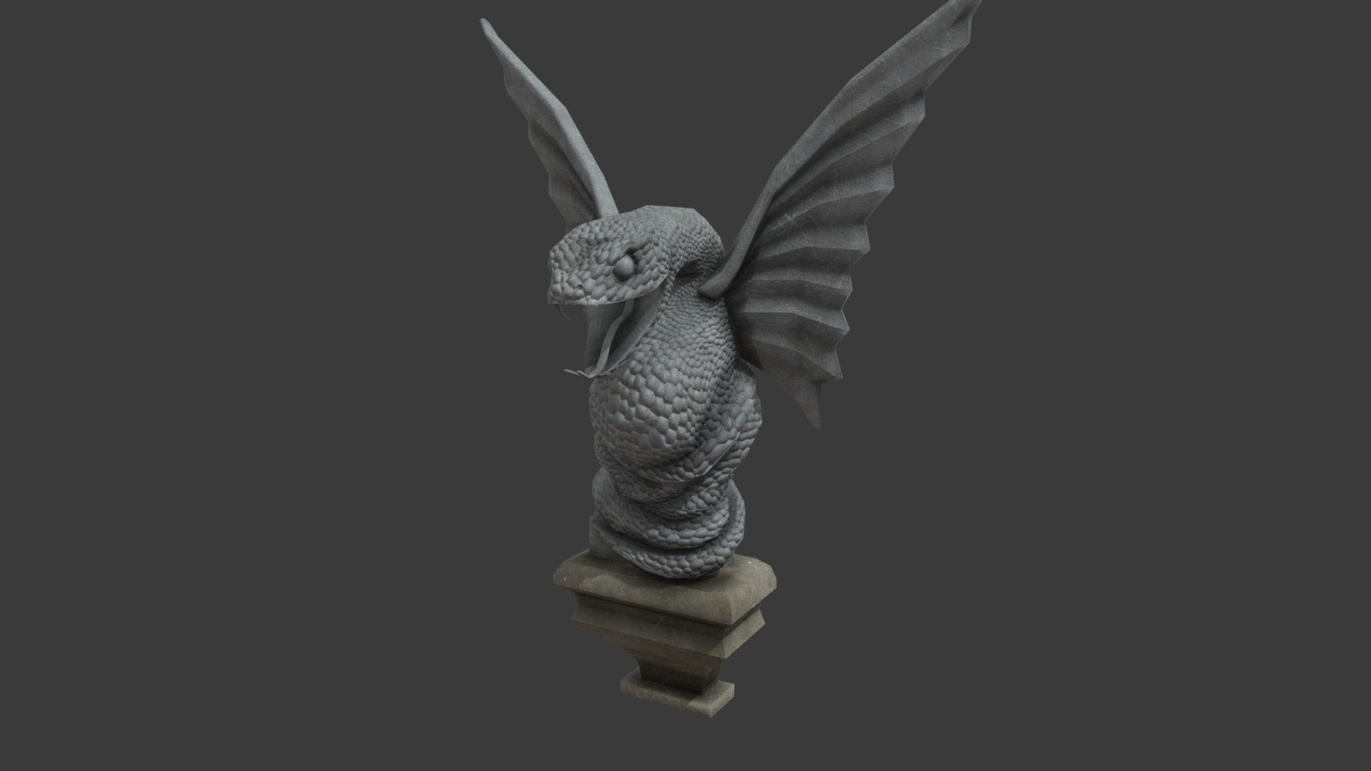 Snake Gargoyle - Buy Royalty Free 3D model by LucasPresoto [ec8b112 ...