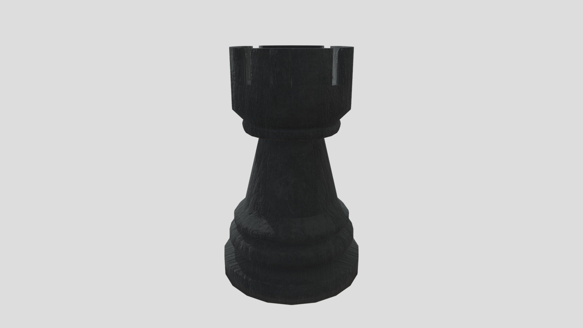 Chess Piece: Black Rook/Castle - 3D model by KYLEZOOKI [ec8bc69 ...