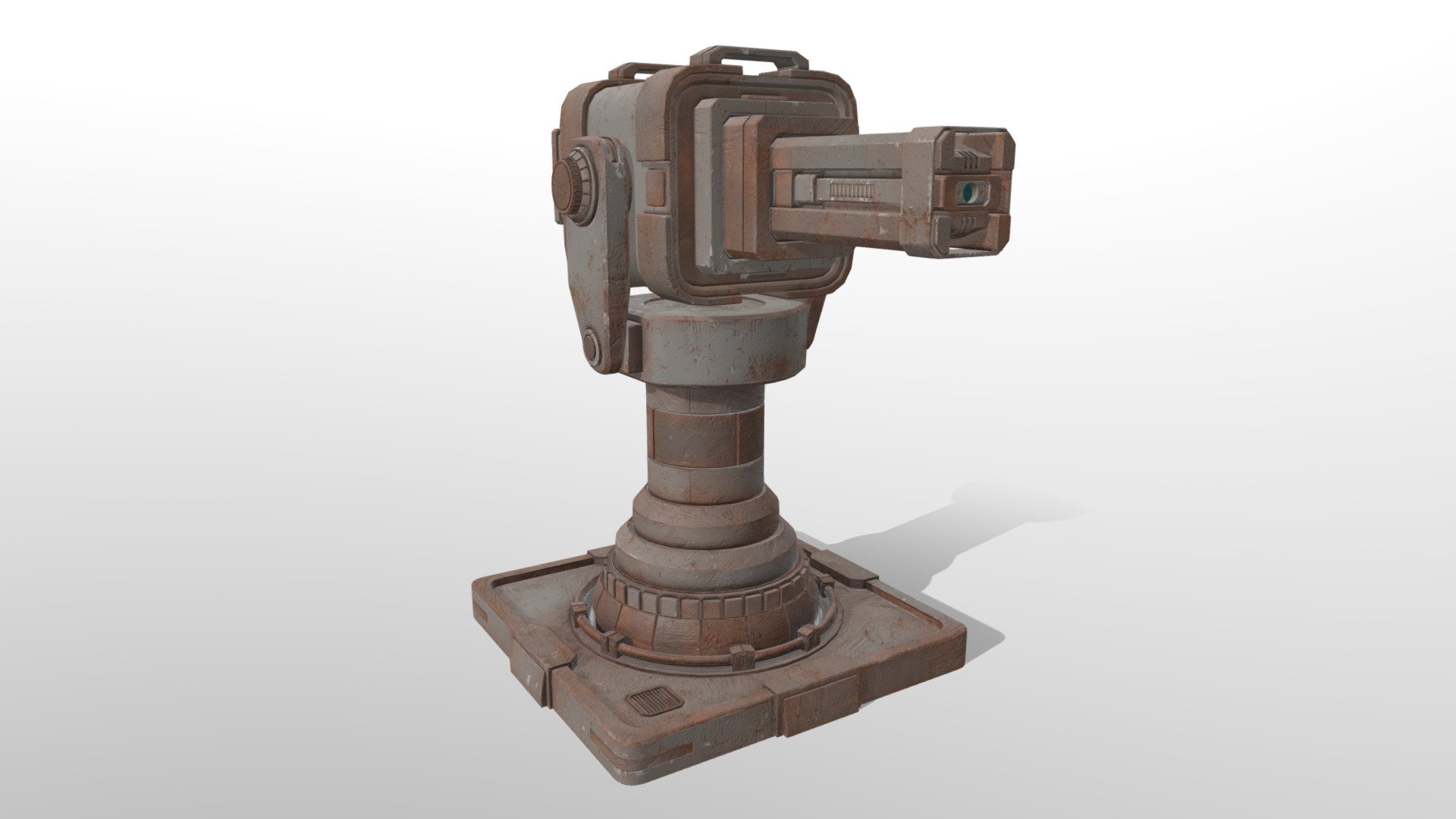 Rusty Retrofuturism Laser Turret - 3D model by Art-Teeves [ec8d631 ...
