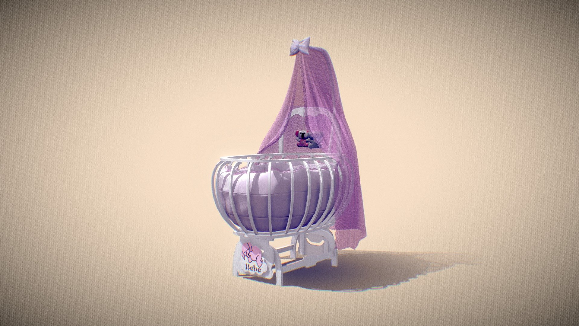 Baby_Cradle - 3D model by manis [ec8d79d] - Sketchfab