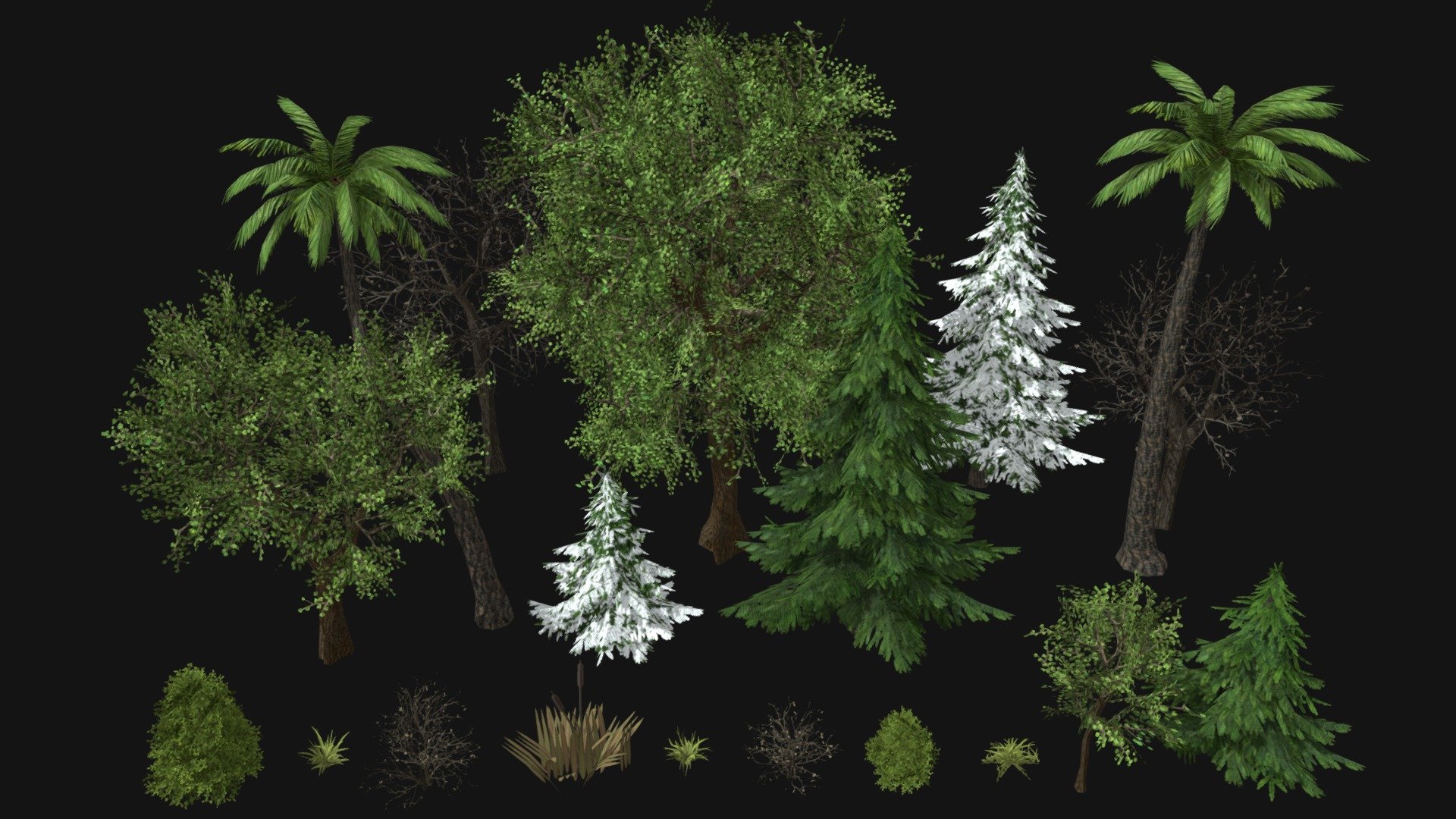Plant- Vegetation Pack LowPoly - Buy Royalty Free 3D model by Xylla ...