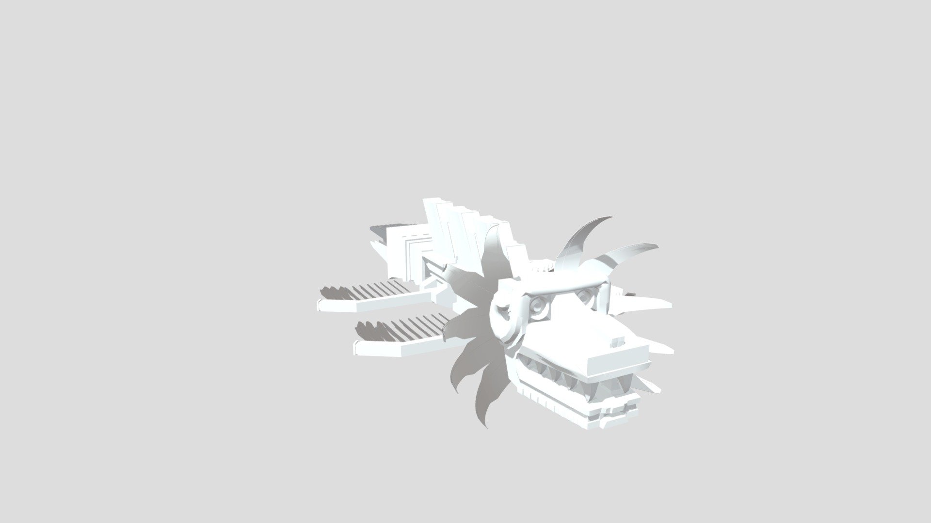 Quetzalcoatl Segmented Dragon - Download Free 3D model by KaceyWalsh ...