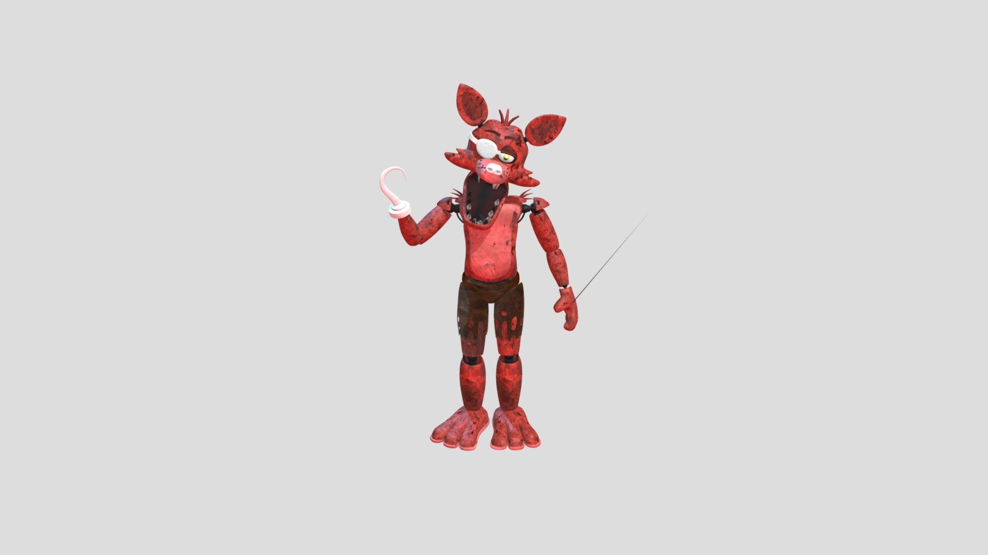 Fixed Foxy - Download Free 3D model by andalonalejandro08 [ec9f768] - Sketchfab
