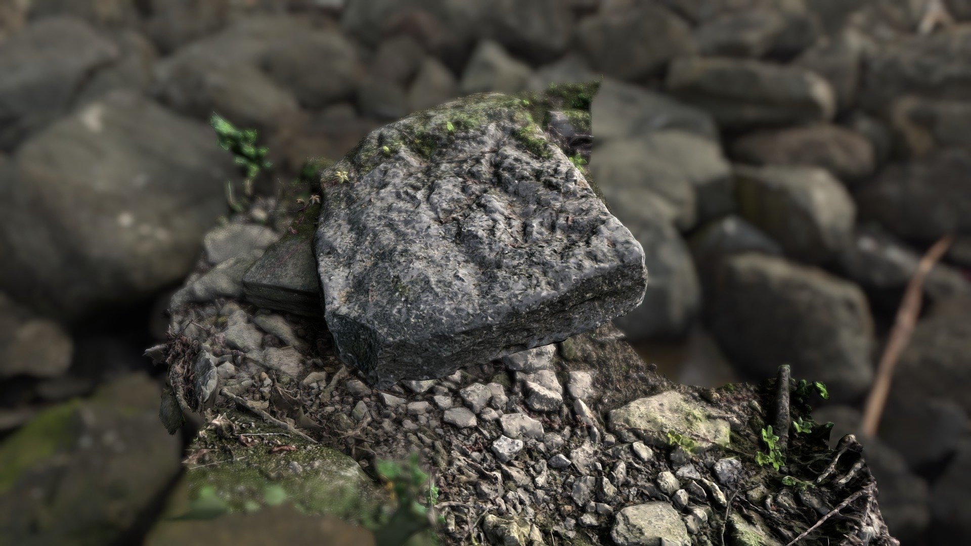 Back Corner Rocks - MTSU Virtual Production - Download Free 3D model by ...