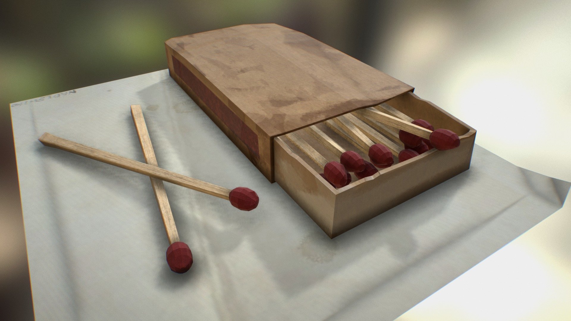 Matches box - 3D model by nadeshiko [eca4efa] - Sketchfab