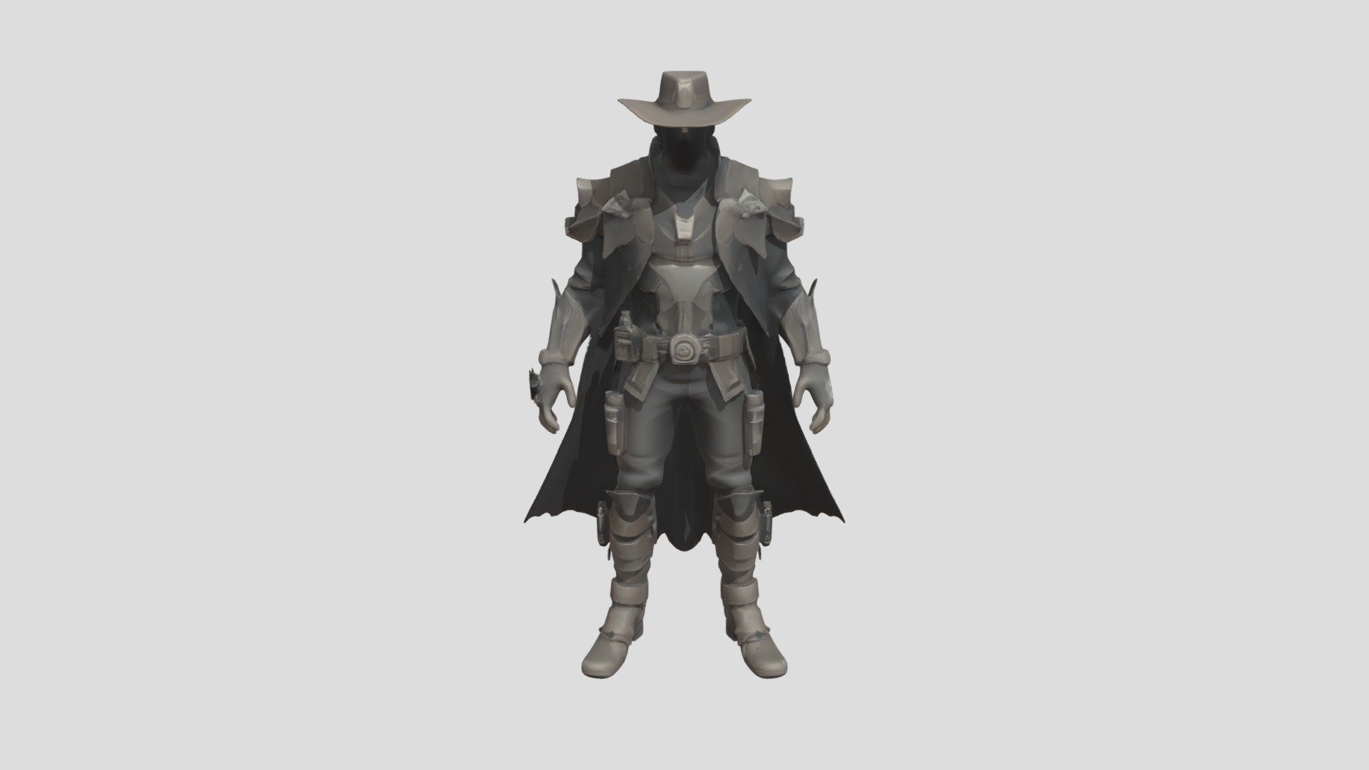 armored futuristic cowboy - 3D model by Smambotz [eca72ca] - Sketchfab