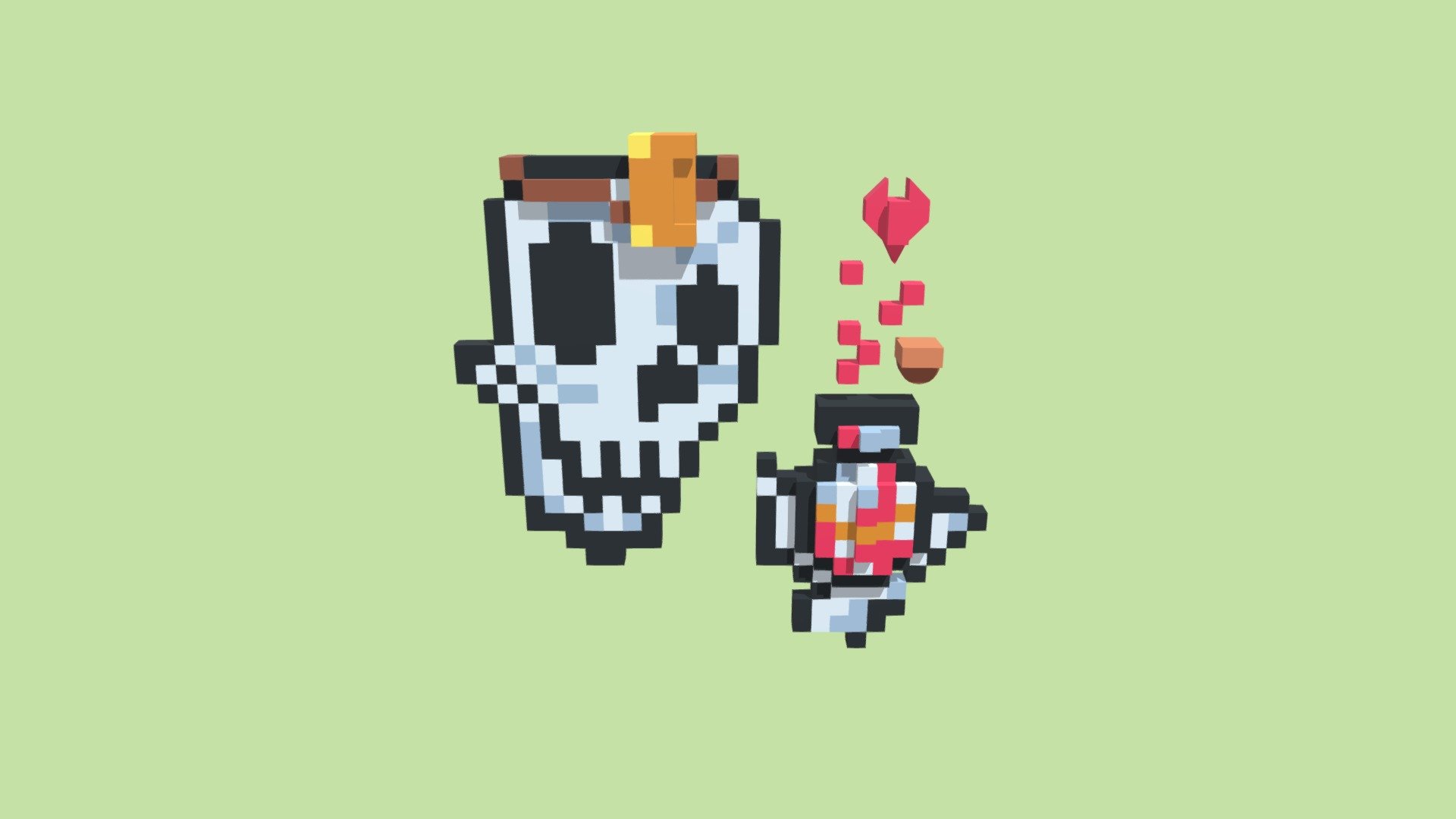 Skeleton Dr. Voxel - Download Free 3D model by GarbageHuman [ecaaad0 ...