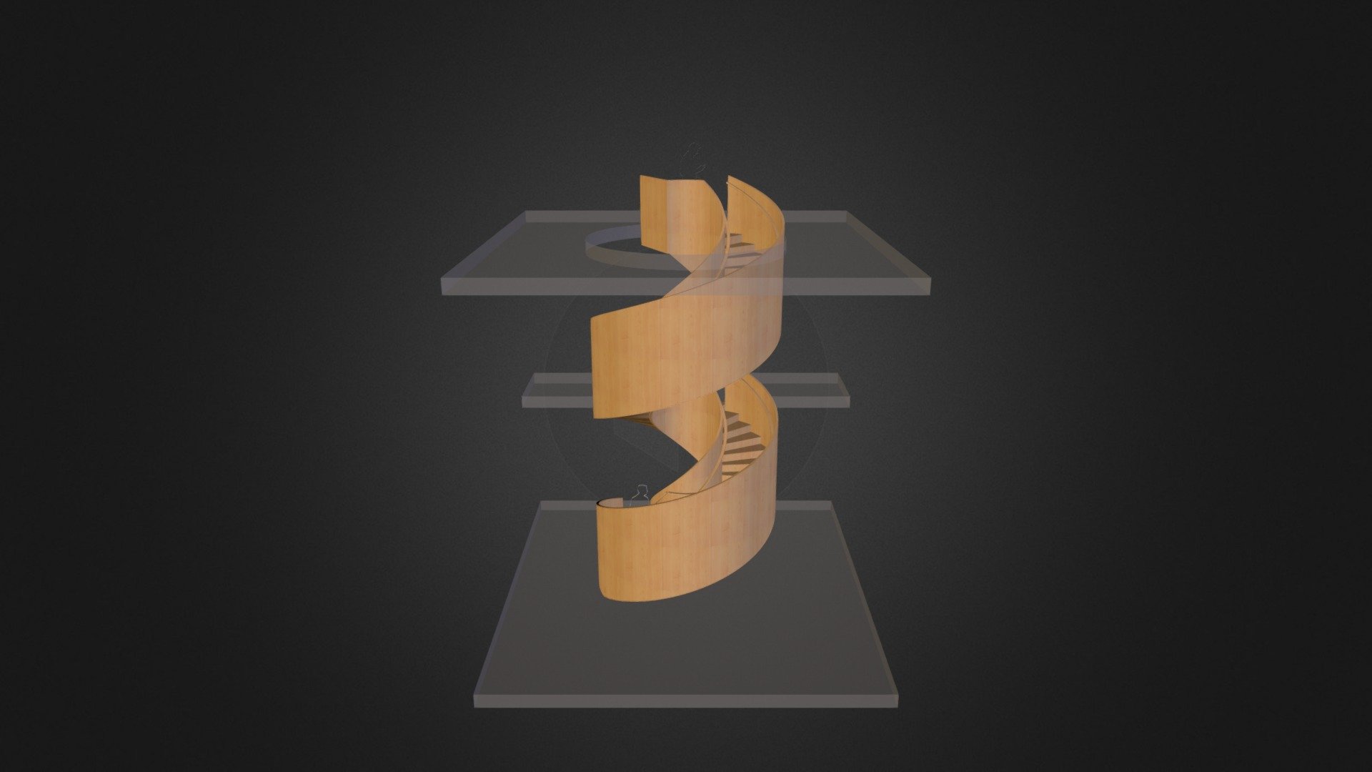 Eastgate Spiral Stair - 3D model by StructureCraft Builders Inc. (@scb ...