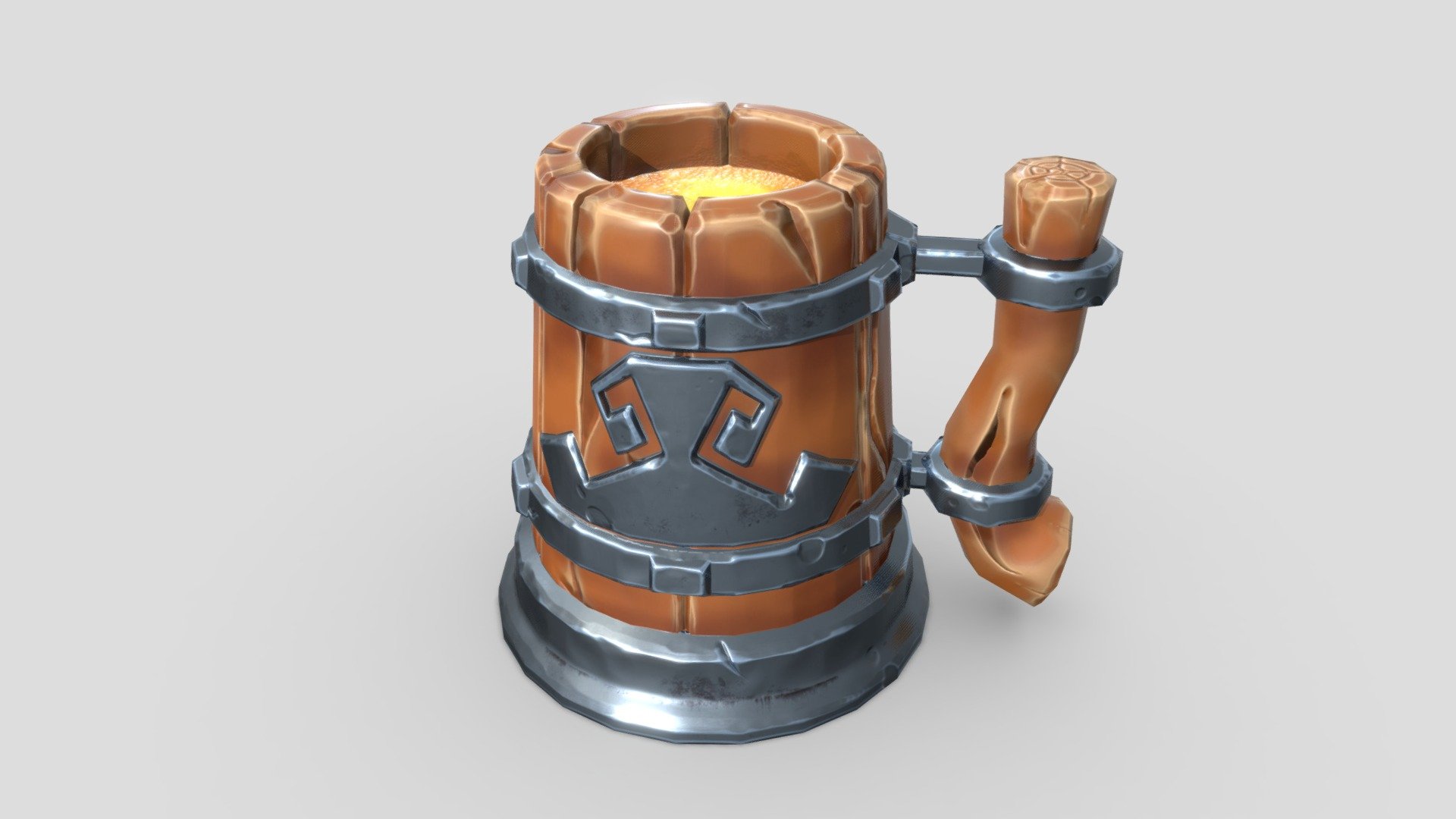 Wooden Beer Mug - 3D model by Mirona.S [ecac148] - Sketchfab