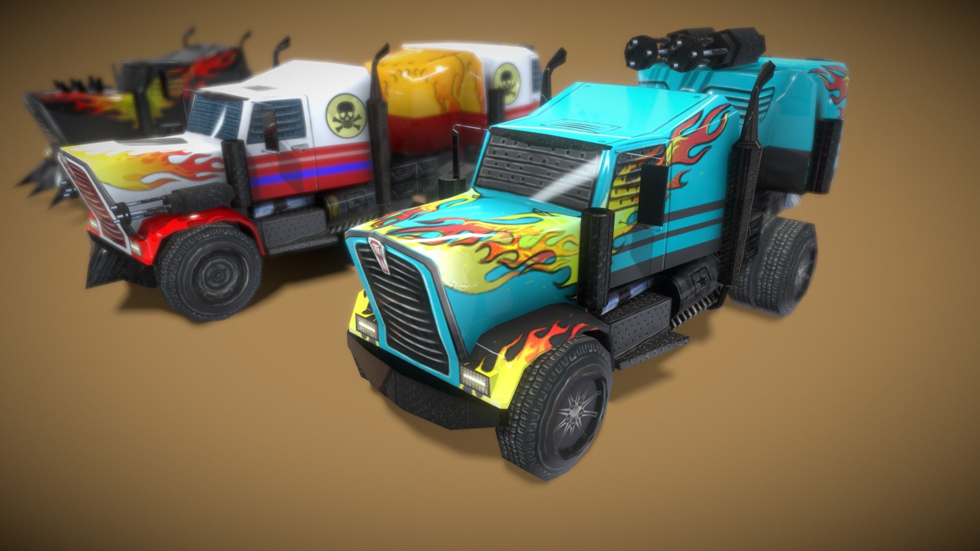 Monster Truck Container - Buy Royalty Free 3D model by V5 (@sakurav ...