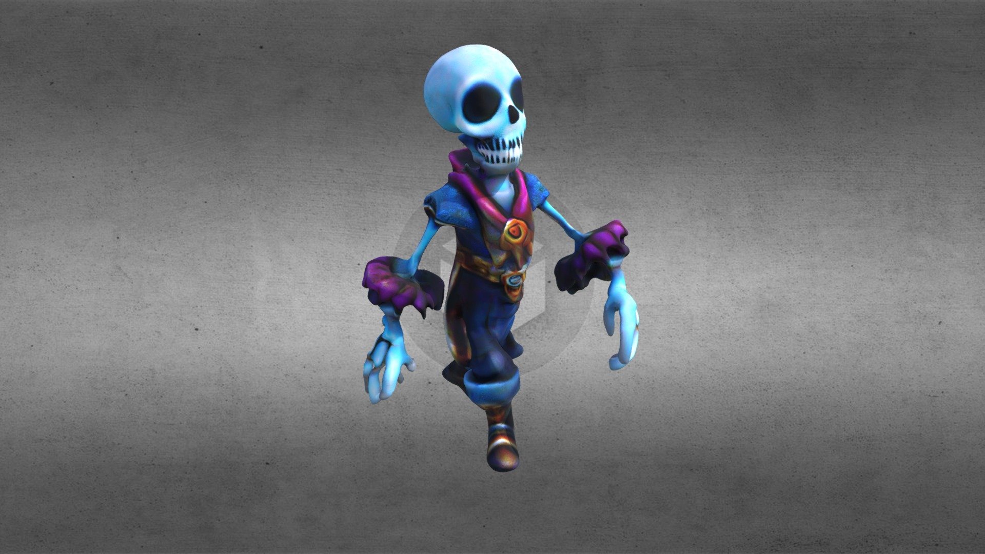 pirate skeleton Walking (animated) - Download Free 3D model by vicente betoret ferrero ...