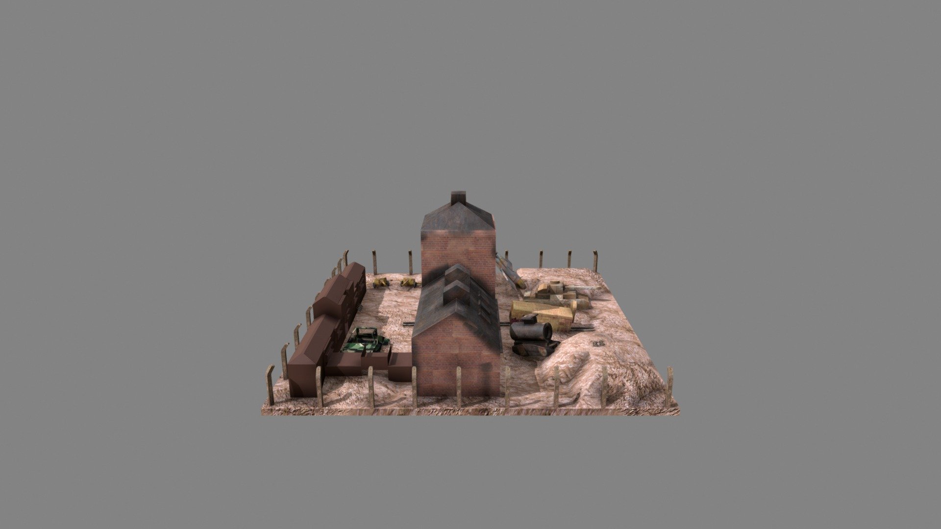 AUSCHWITZ DESPUES DE LA GUERRA - 3D model by Juan_Martinez_M [ecaef56 ...