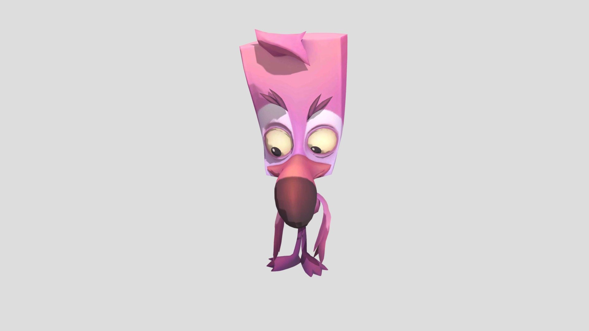 Zooba, Milo The Flamingo - Download Free 3D model by John Doe.83 (@matt ...