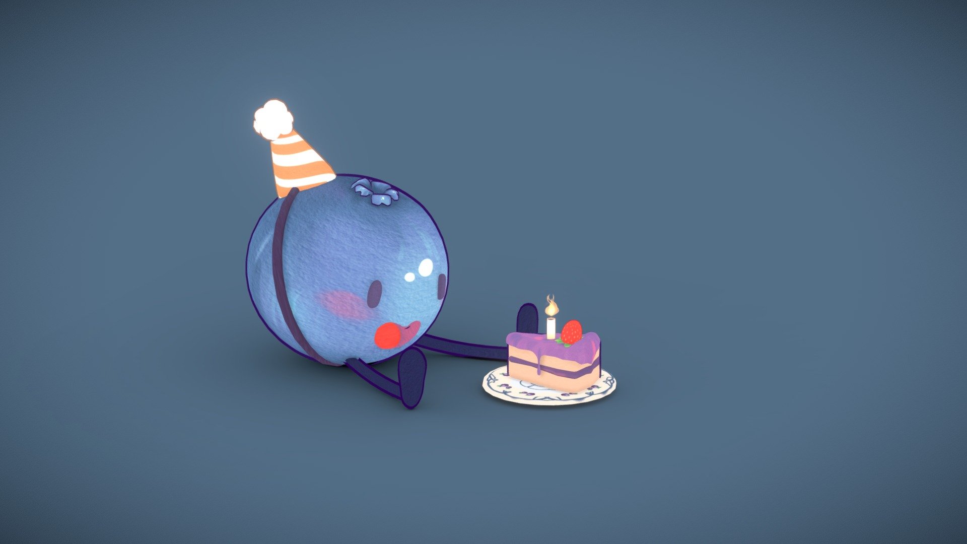 Berry Cake - 3D model by Tomoe_512 [ecb0909] - Sketchfab