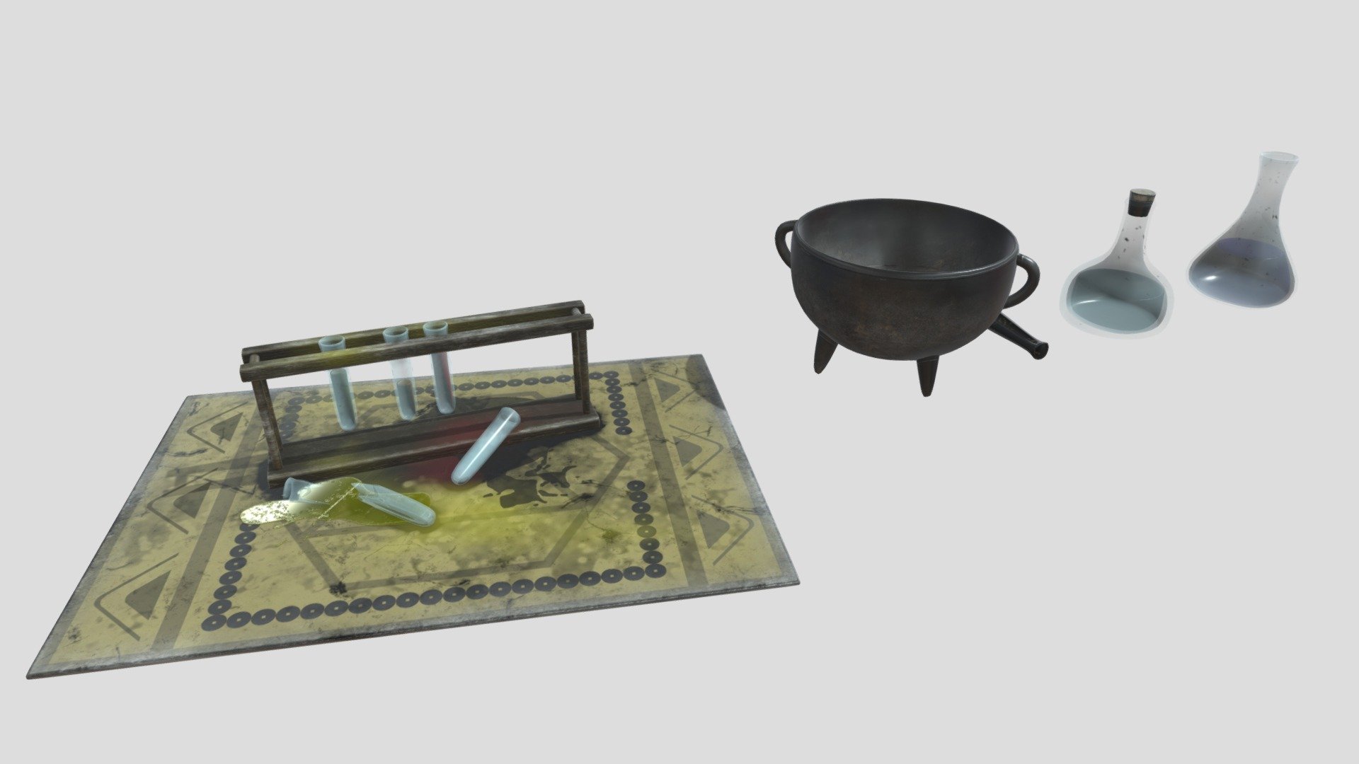 Lowpoly Alchemy Set - Buy Royalty Free 3D model by Charlotte Atwill ...