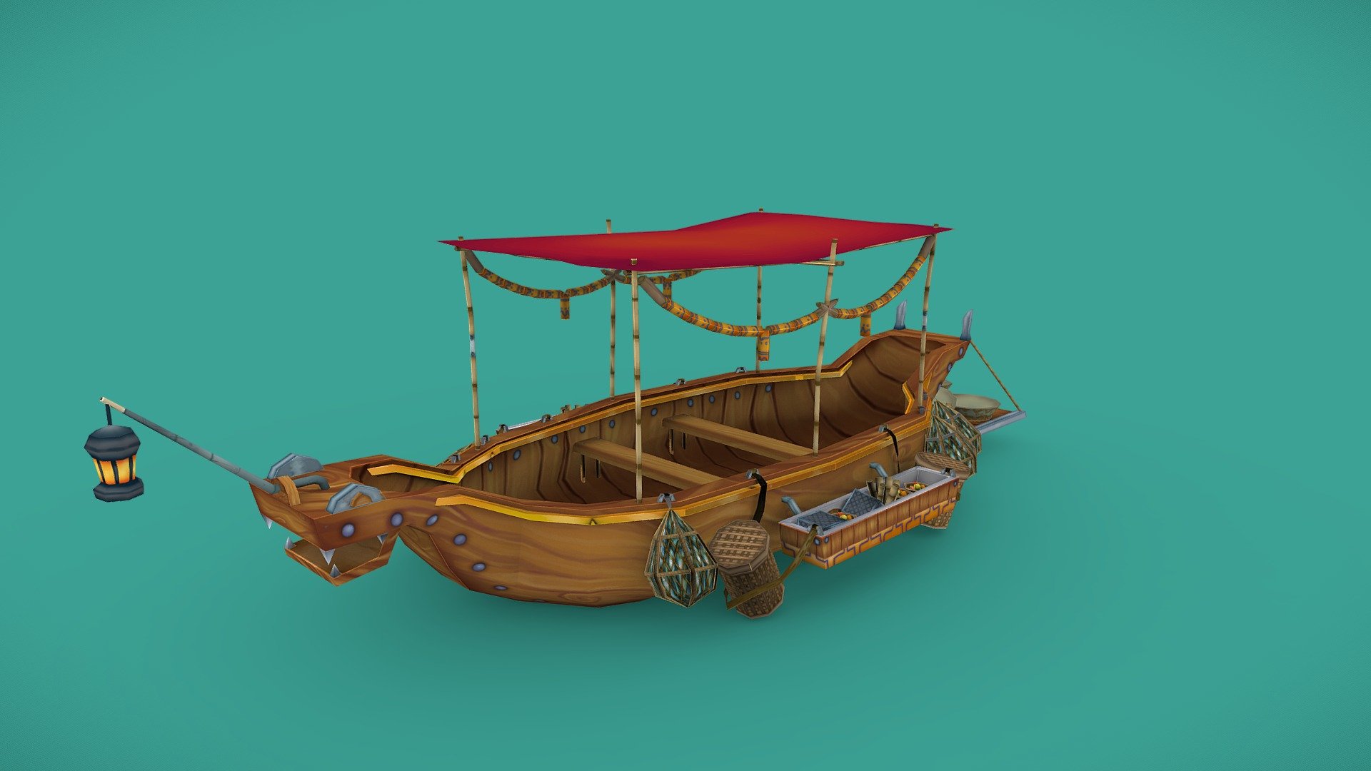 Adventurer's Boat - 3D model by LoLo (@pantheuse) [ecb4088] - Sketchfab