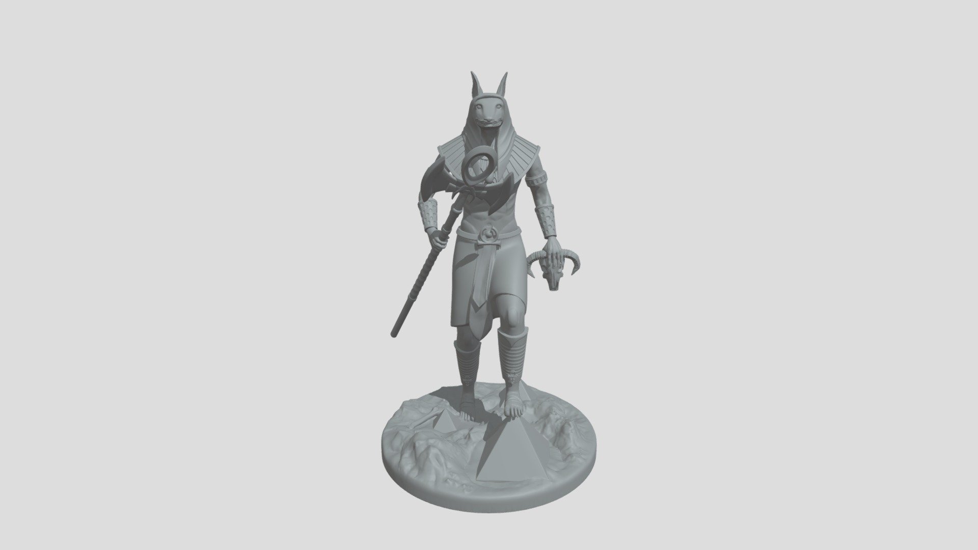 God Anubis Miniature Print - 3D model by Joel (@JoelKilb) [ecb4e4b ...