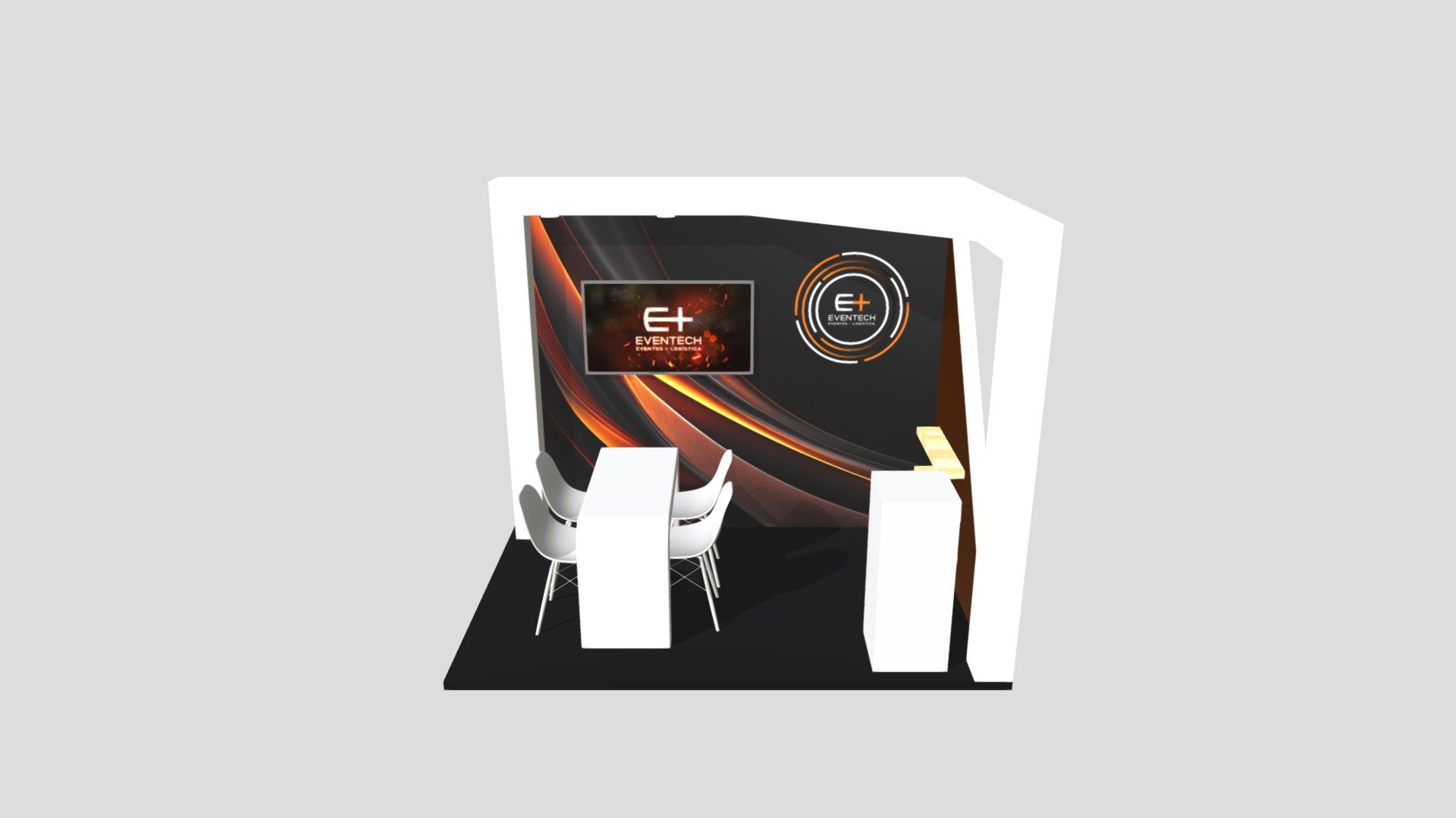 STAND 3M * 2M - 3D model by juan.vargas81 [ecb4e73] - Sketchfab