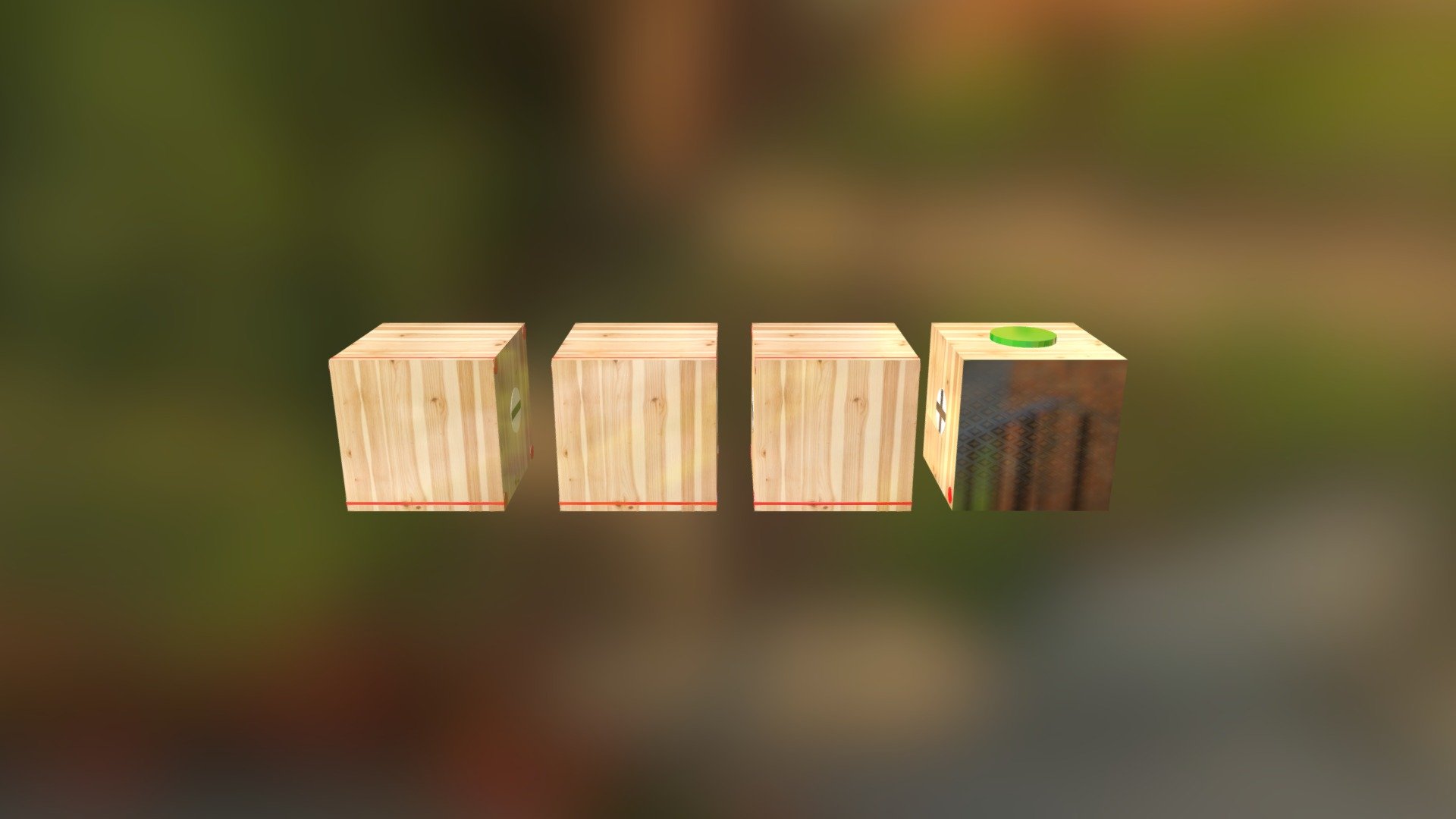 Wood Blocks - 3D model by trever [ecb9025] - Sketchfab