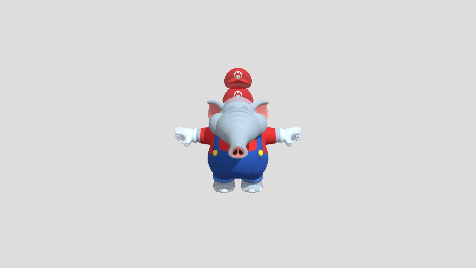 Elephant Mario - Download Free 3D model by theamazingdonovan207 ...