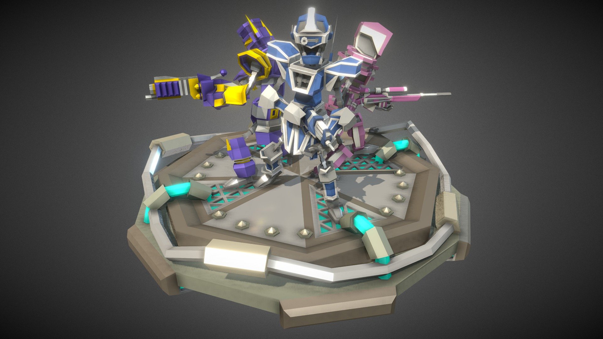 POLY STYLE - Sci-Fi Characters #1 - 3D model by Batata Studio ...