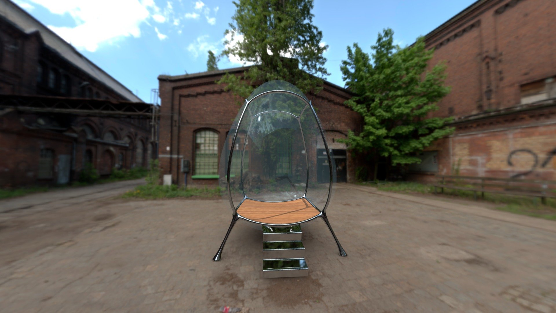 Glass Park Pod Egg - 3D model by Powered by Digitwinss (@DigiTwinss ...