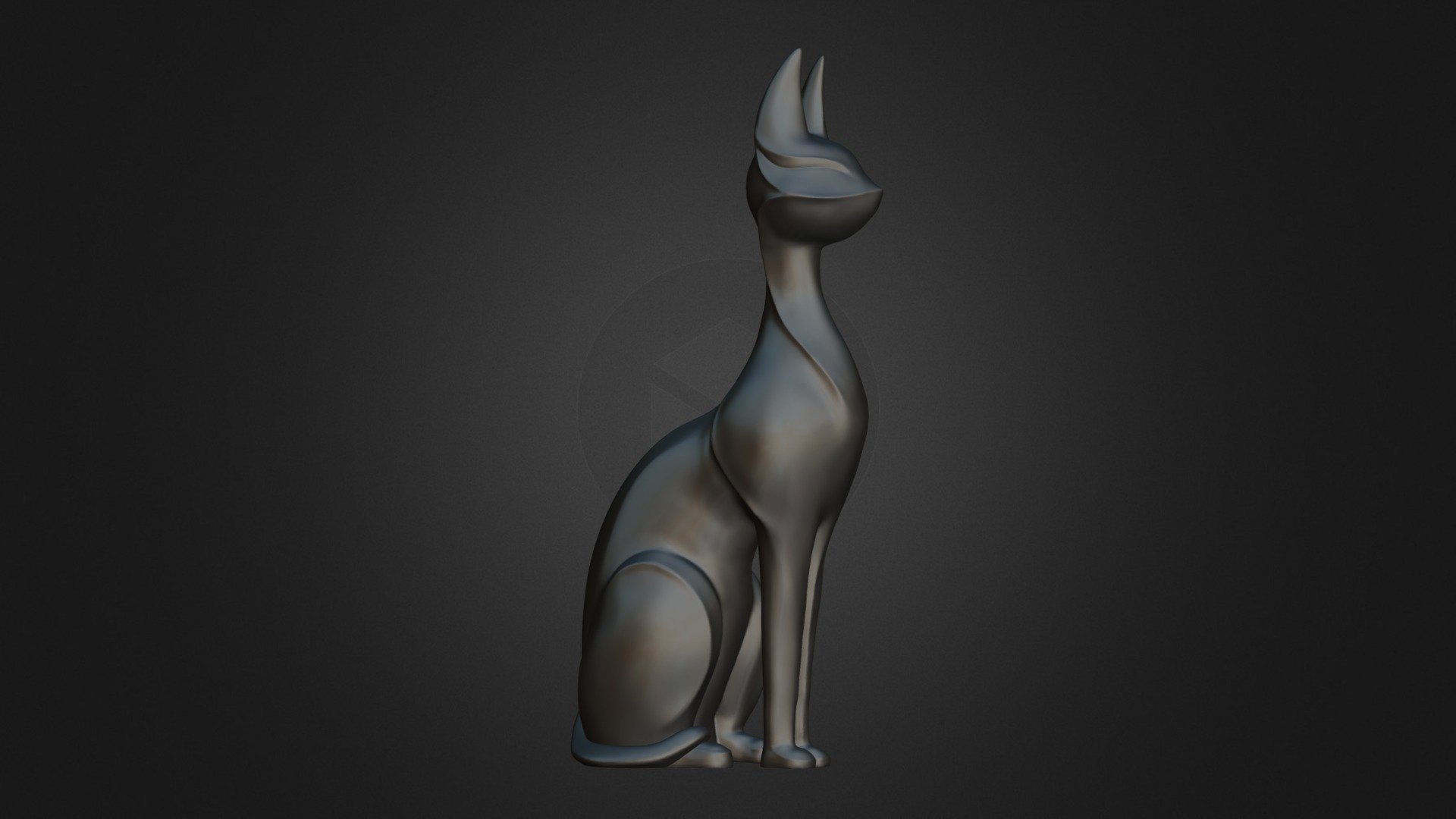 Cat Statue STL for 3DPrint - Buy Royalty Free 3D model by SeberdrA ...