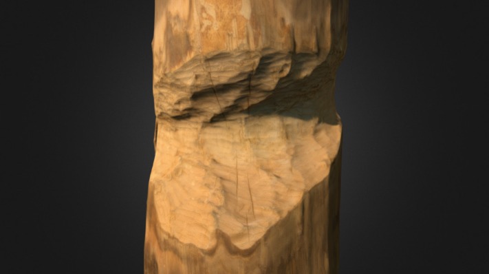 Beaver-chewed Log - Download Free 3D model by John Fino (tauricity ...