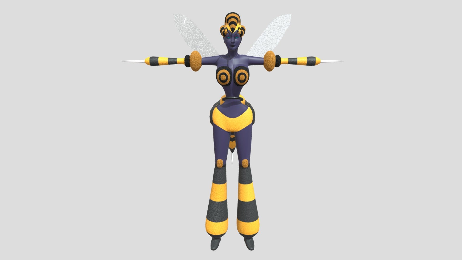 Bee Warrior - 3D model by dotai2k2 [ecbfb85] - Sketchfab