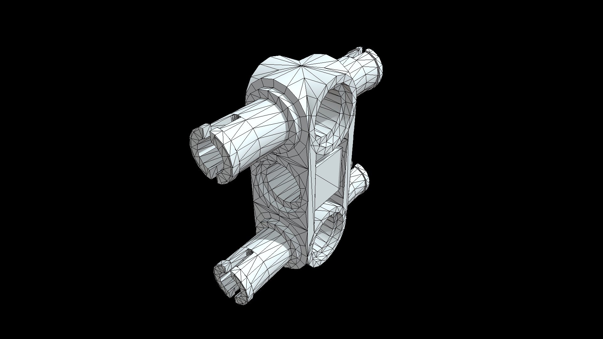 Pin Connector Perpendicular 3L with 4 Pins - Download Free 3D model by ...