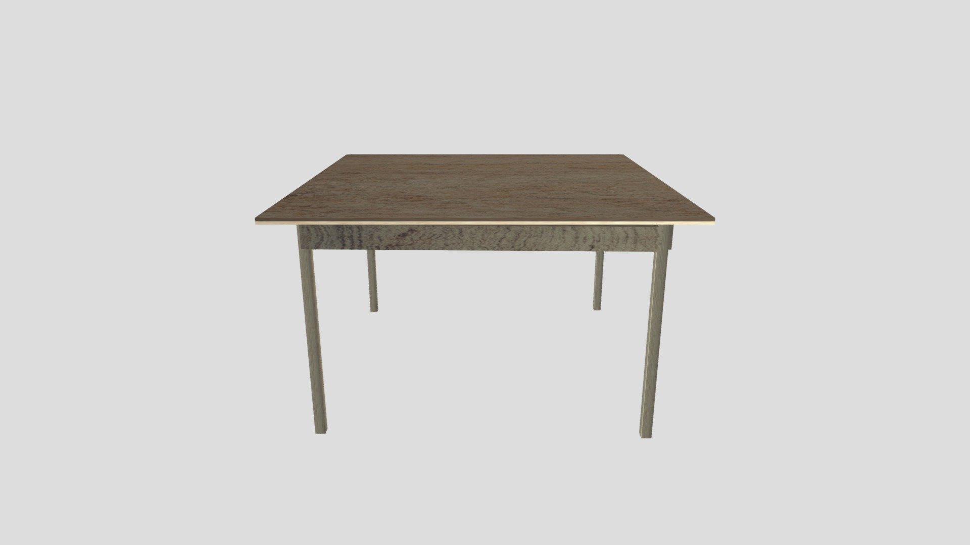 Simple Wooden Table - Download Free 3D model by Tasha Steve ...