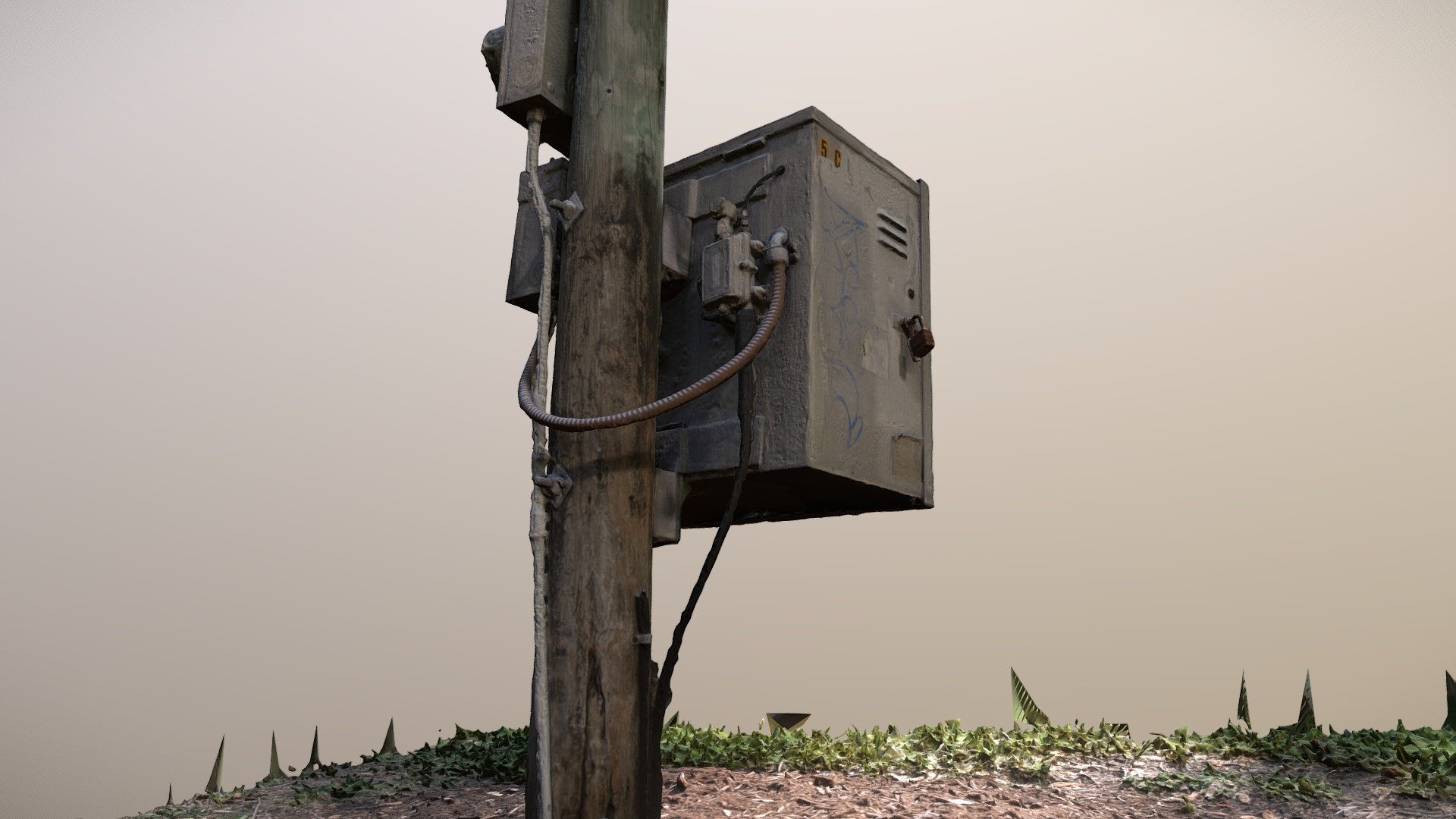 Phone Pole - 3D model by StewartLeith (@ashnovember) [ecc4444] - Sketchfab
