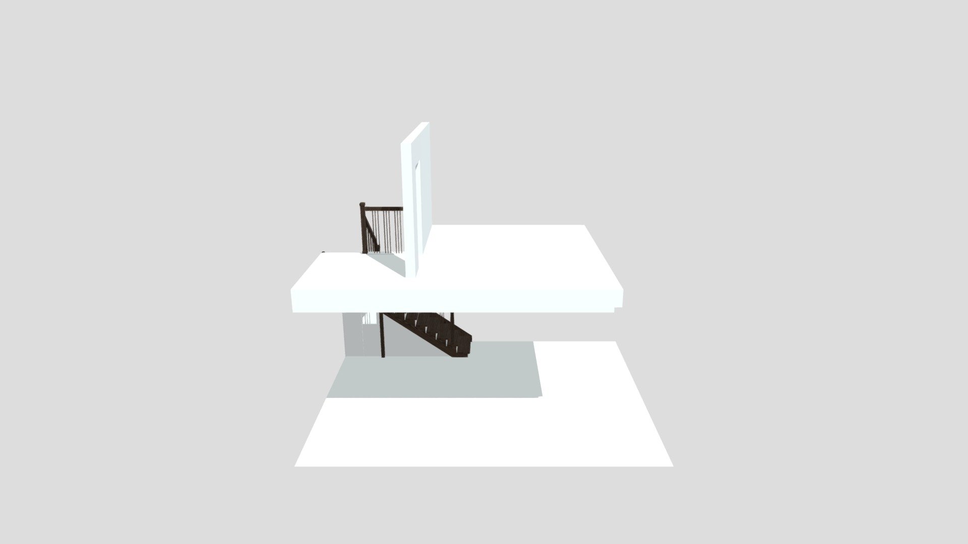 L-shaped Ladder With Flat Partition - Download Free 3D model by Grootoo ...