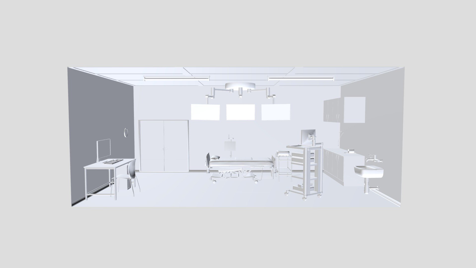 Endoscopy Room for NES Project - 3D model by mariacotuna [ecc7992 ...