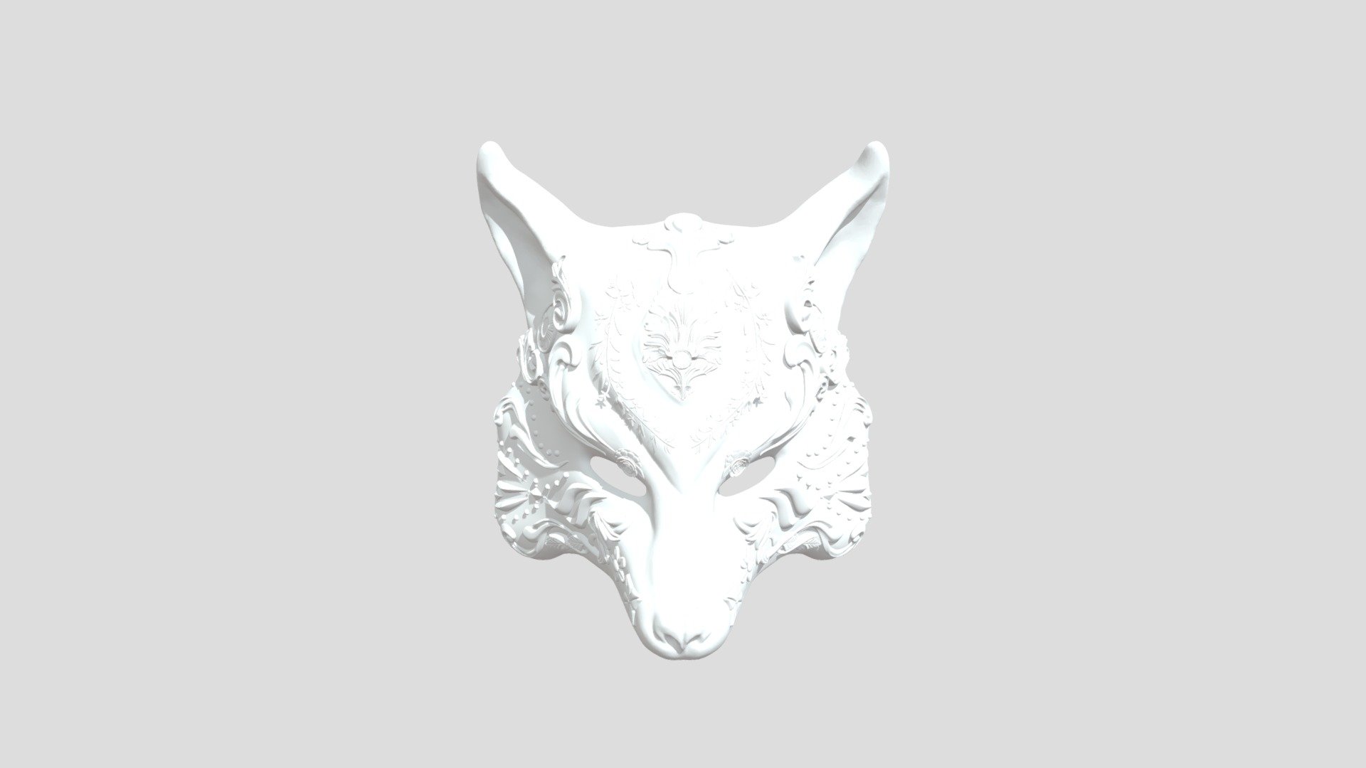 Fox Mask for 3D print - Download Free 3D model by Horst_yes_that's_my ...