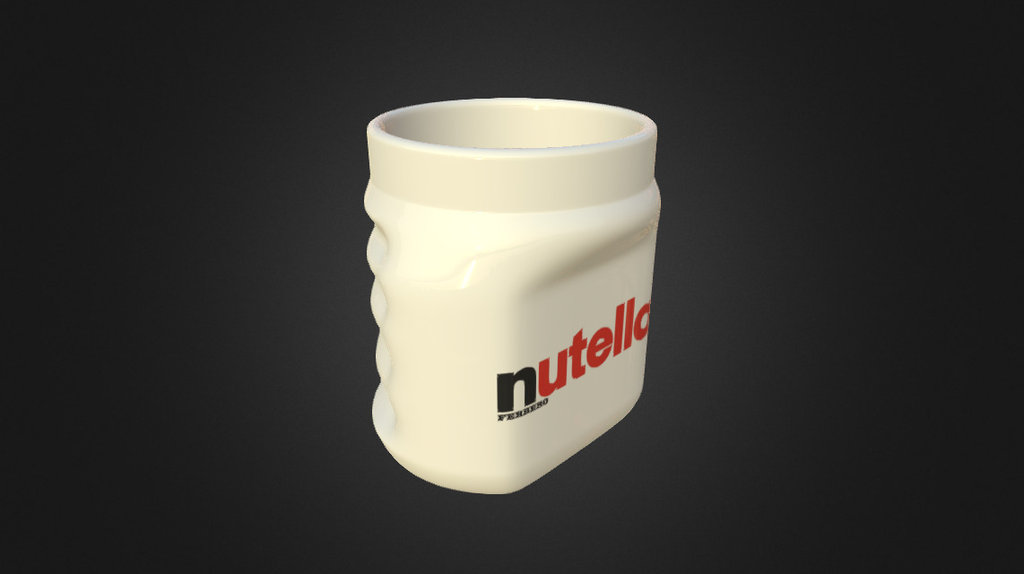 Nutella MUG V2 - 3D model by jwitkowska [ecc997f] - Sketchfab