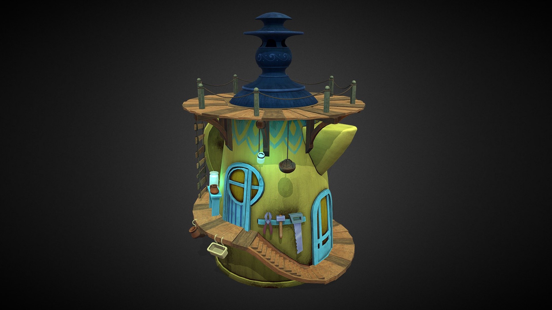 Kettle house - 3D model by dk.tammie [ecca8ea] - Sketchfab
