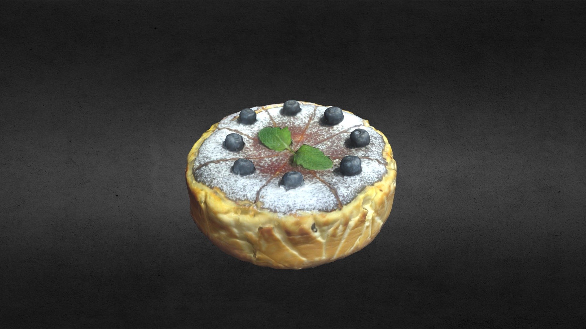 Basque Cheesecake - 3D model by xRalph18 [eccb2f9] - Sketchfab