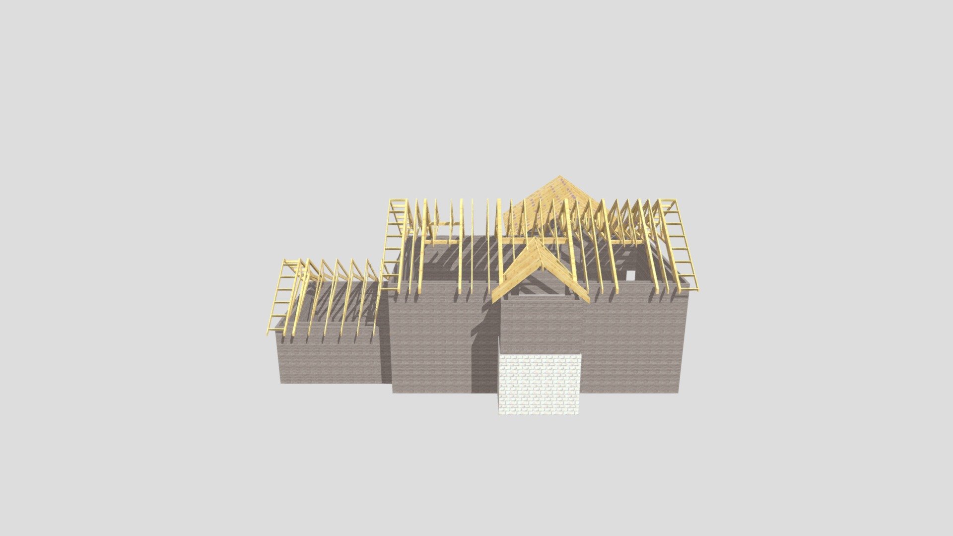 J O' Rourke Truss_roof REV B - Download Free 3D model by Dermf [eccbc85 ...