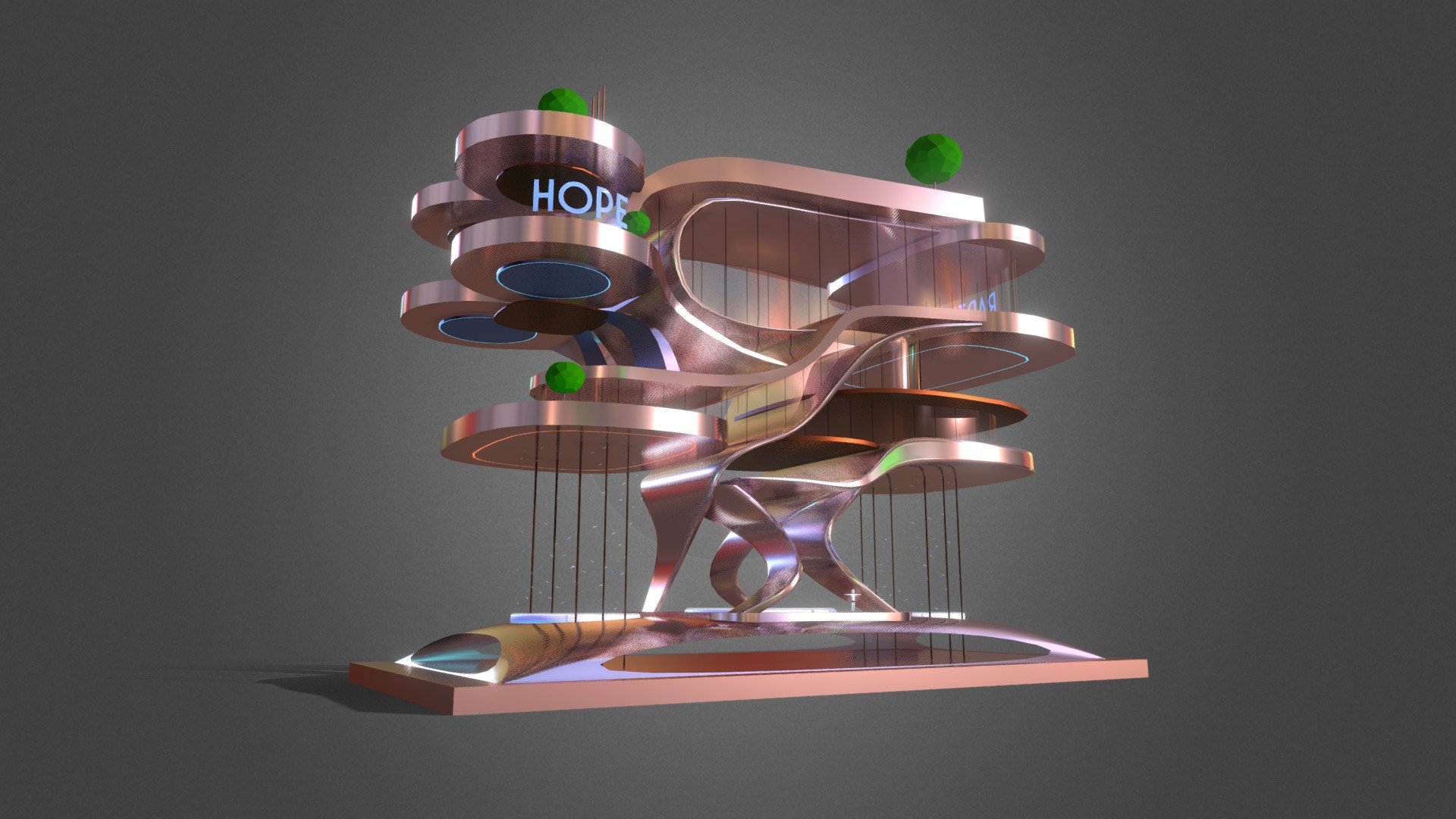 Metaverse Art Gallery - 3D model by Low Poly Models ...