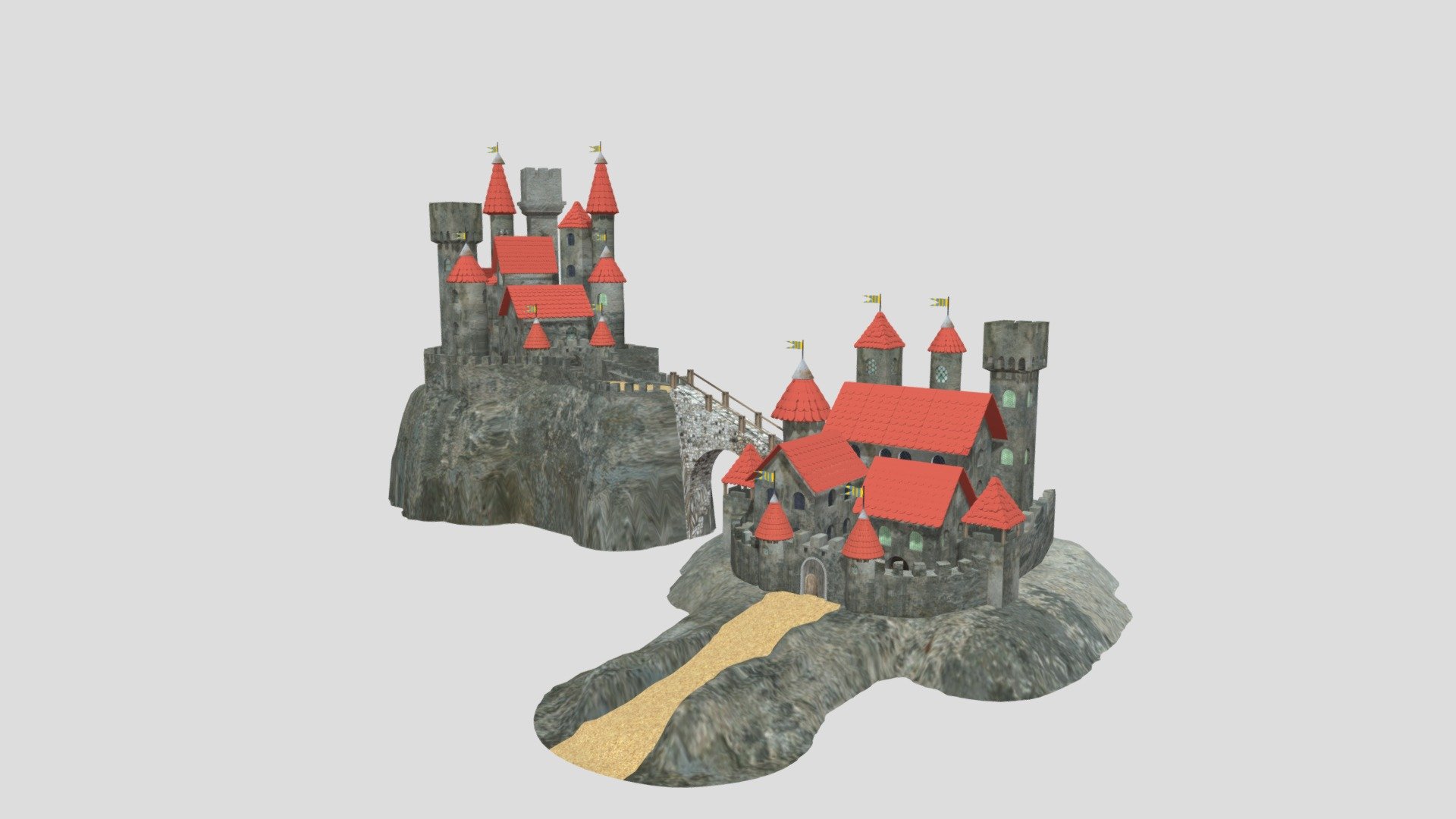 Castle 02 - Download Free 3D model by gogiart (@agt14032013) [ecce563] - Sketchfab