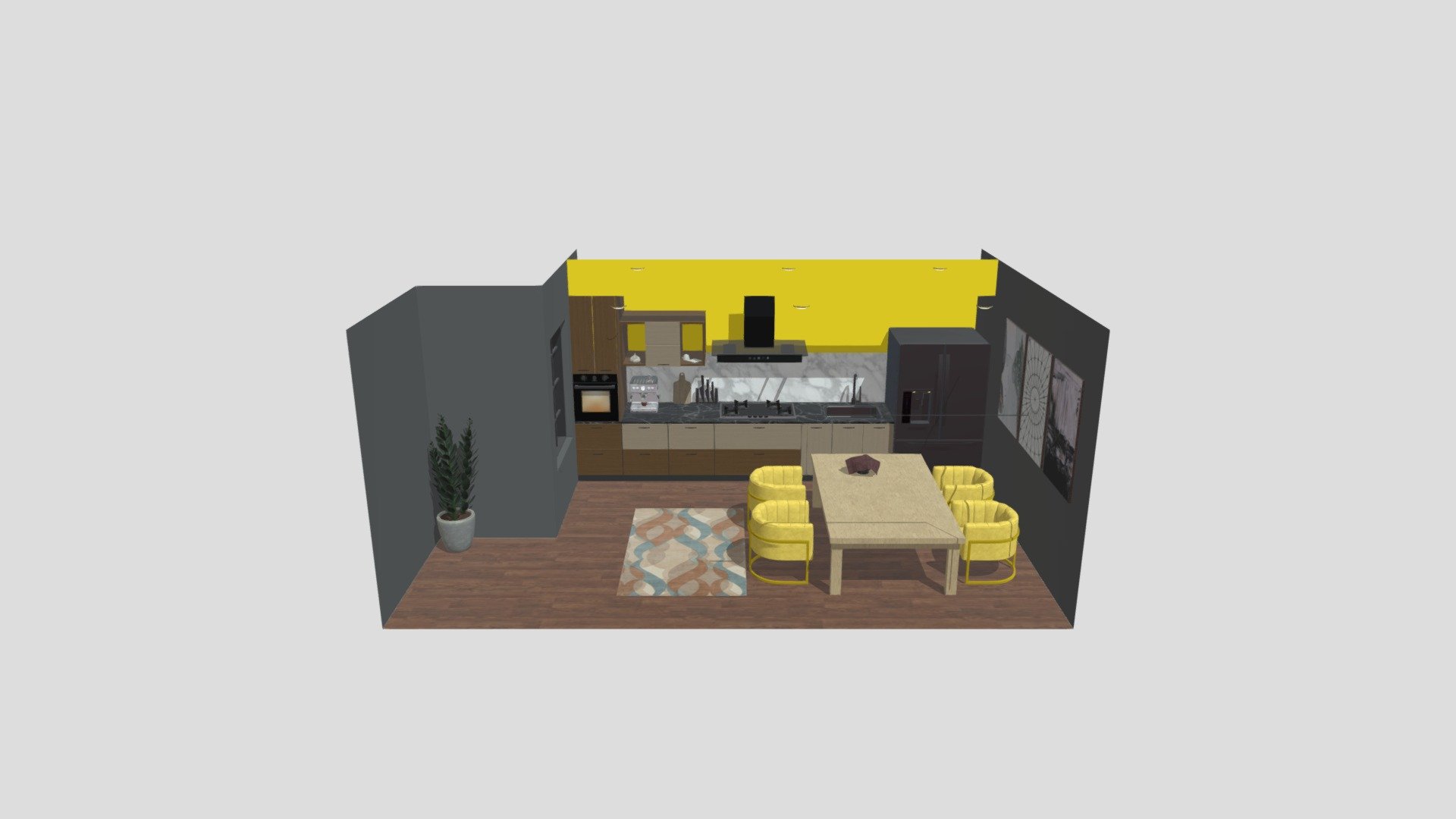 Kitchen_Model - 3D model by convrseai [ecd163b] - Sketchfab