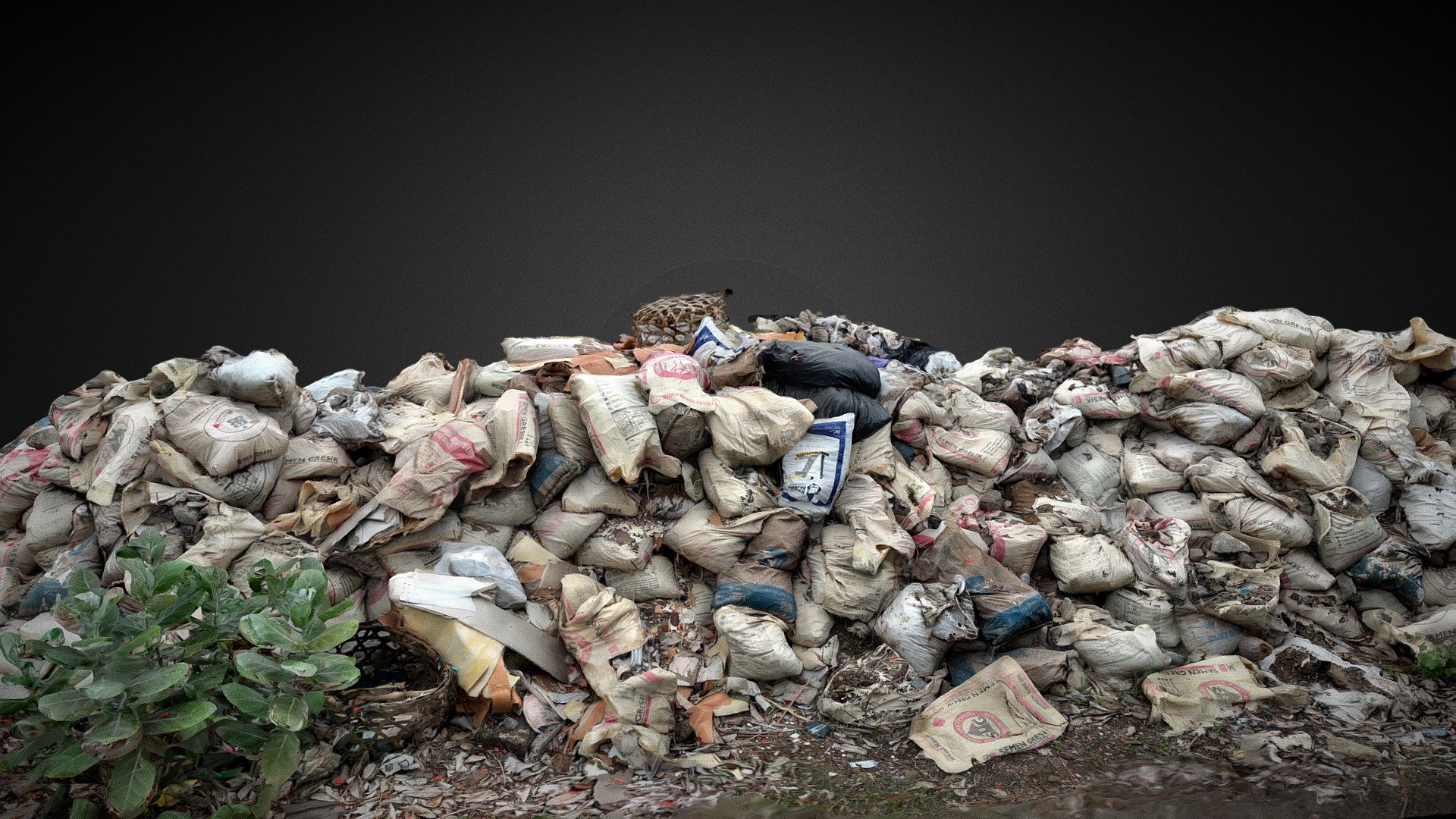 Trash wall on Gili - 3D model by David Vereš (@DEJVDOU) [ecd41af ...