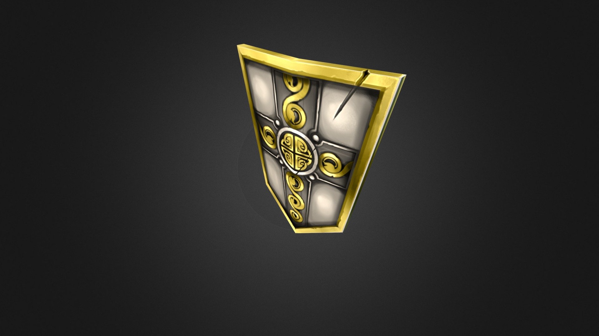 Super-low poly Shield - 3D model by Viktor Bright (@viktorbright ...