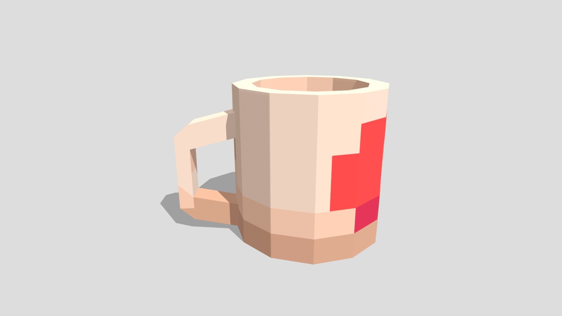 Low-Poly YouTube Cup - 3D model by ChazbillYT [ecd4951] - Sketchfab