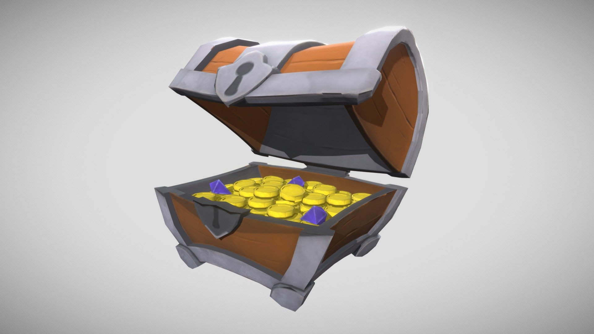 Stylized Tresure Chest - 3D model by ItayArielly [ecd4c19] - Sketchfab