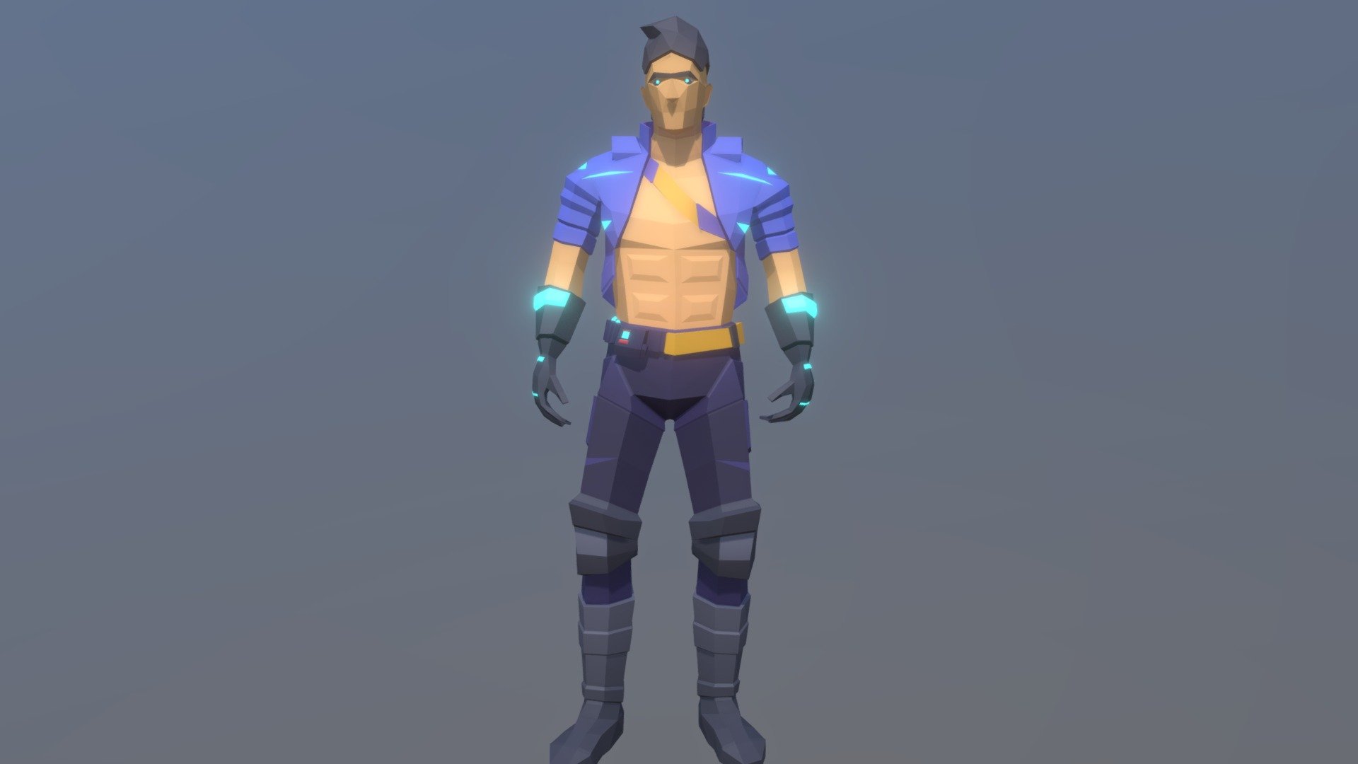 lowpoly sci-fi character - Download Free 3D model by abhishekfarshwan ...