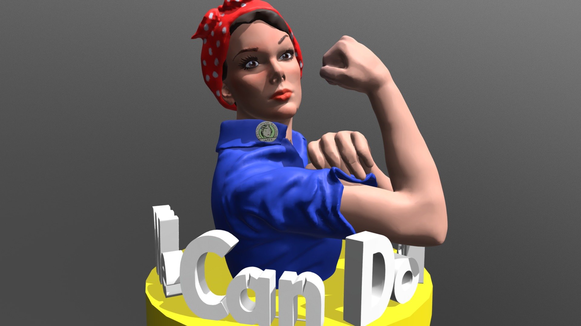 Rosie the Riveter 4-1-2018 - 3D model by Juliana3D [ecd8902] - Sketchfab
